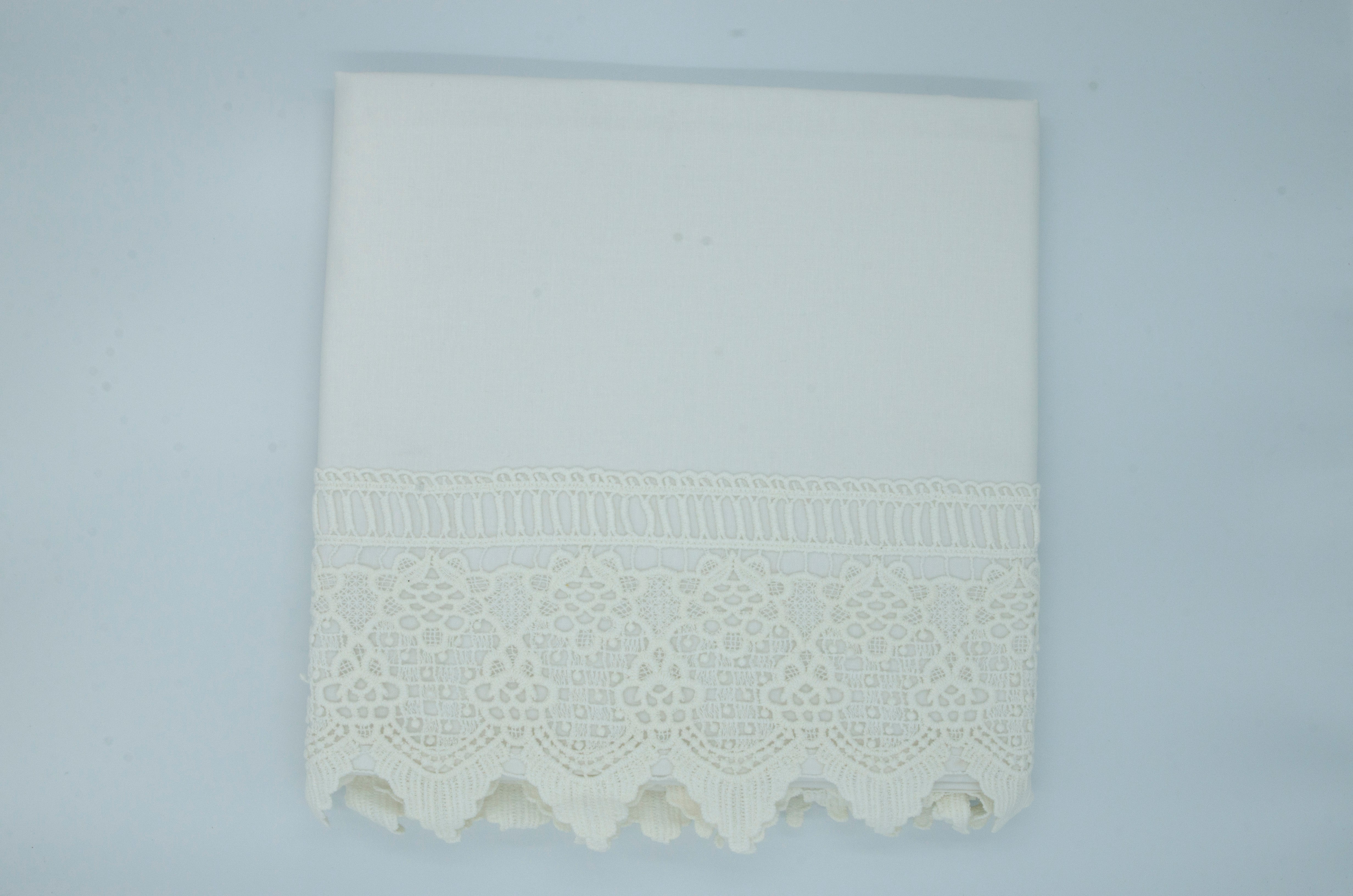 2pc Cot Sheet Set, Ivory Lace Trim – smalldreams.net.au
